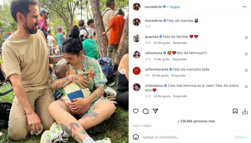 Mon Laferte se muestra con su hijo en foto por el Día de la Madre