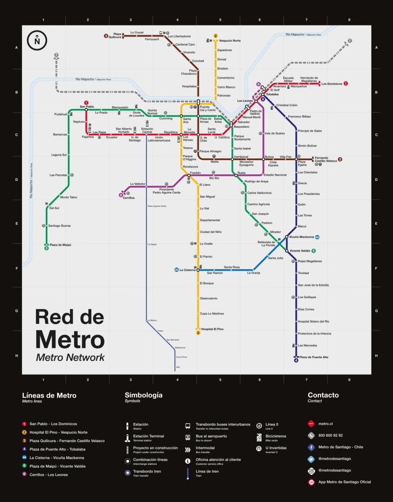 Mapa del Metro de Santiago: ACTUALIZADO en 2023