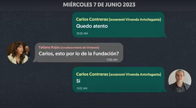 Democracia Viva: Esto decían los chats entre Contreras y Rojas