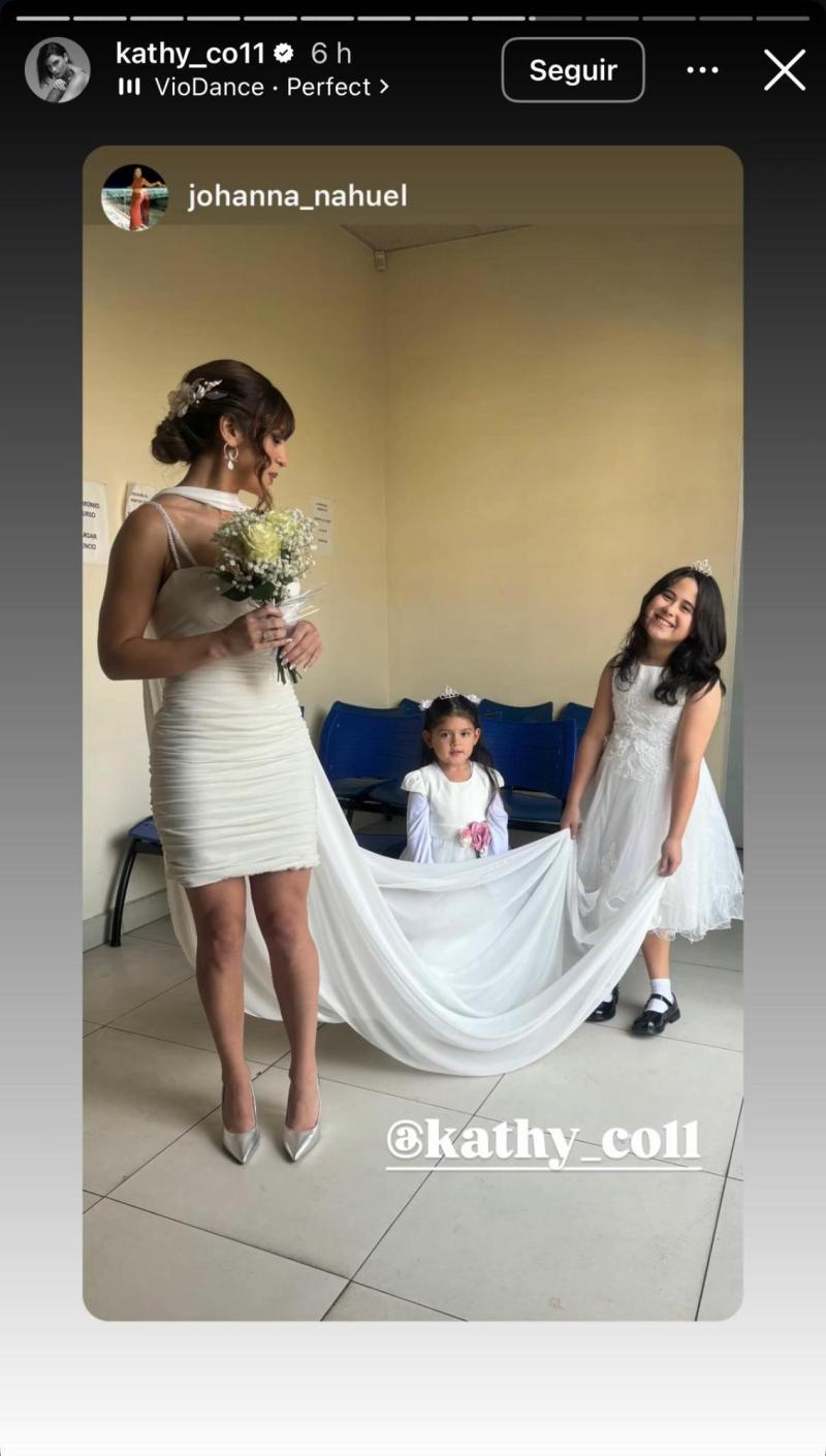 Kathy Contreras se casó: así es su bello vestido de novia | T13