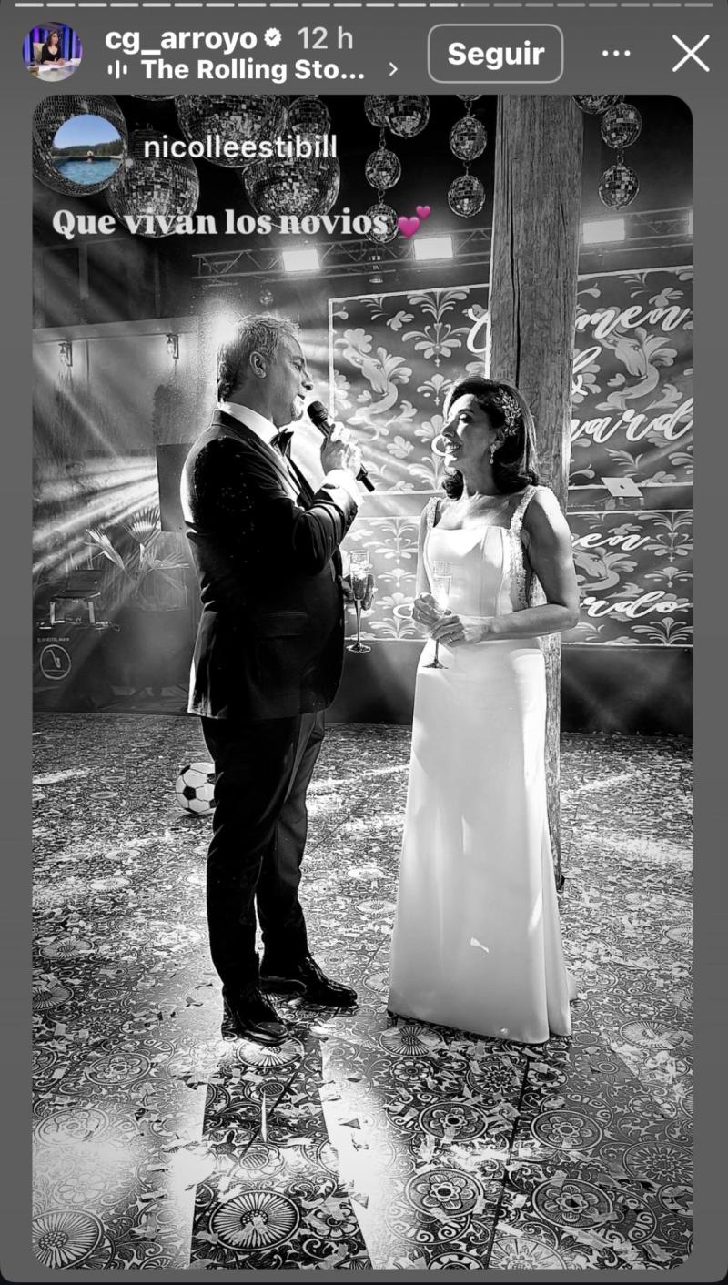 'La jueza': Carmen Gloria Arroyo se casó con Bernardo Borgeat