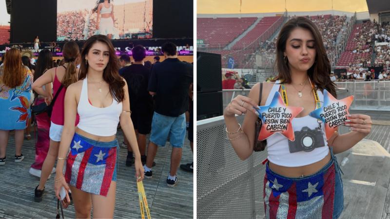 Influencer chilena protagonizó coqueto momento con Bad Bunny