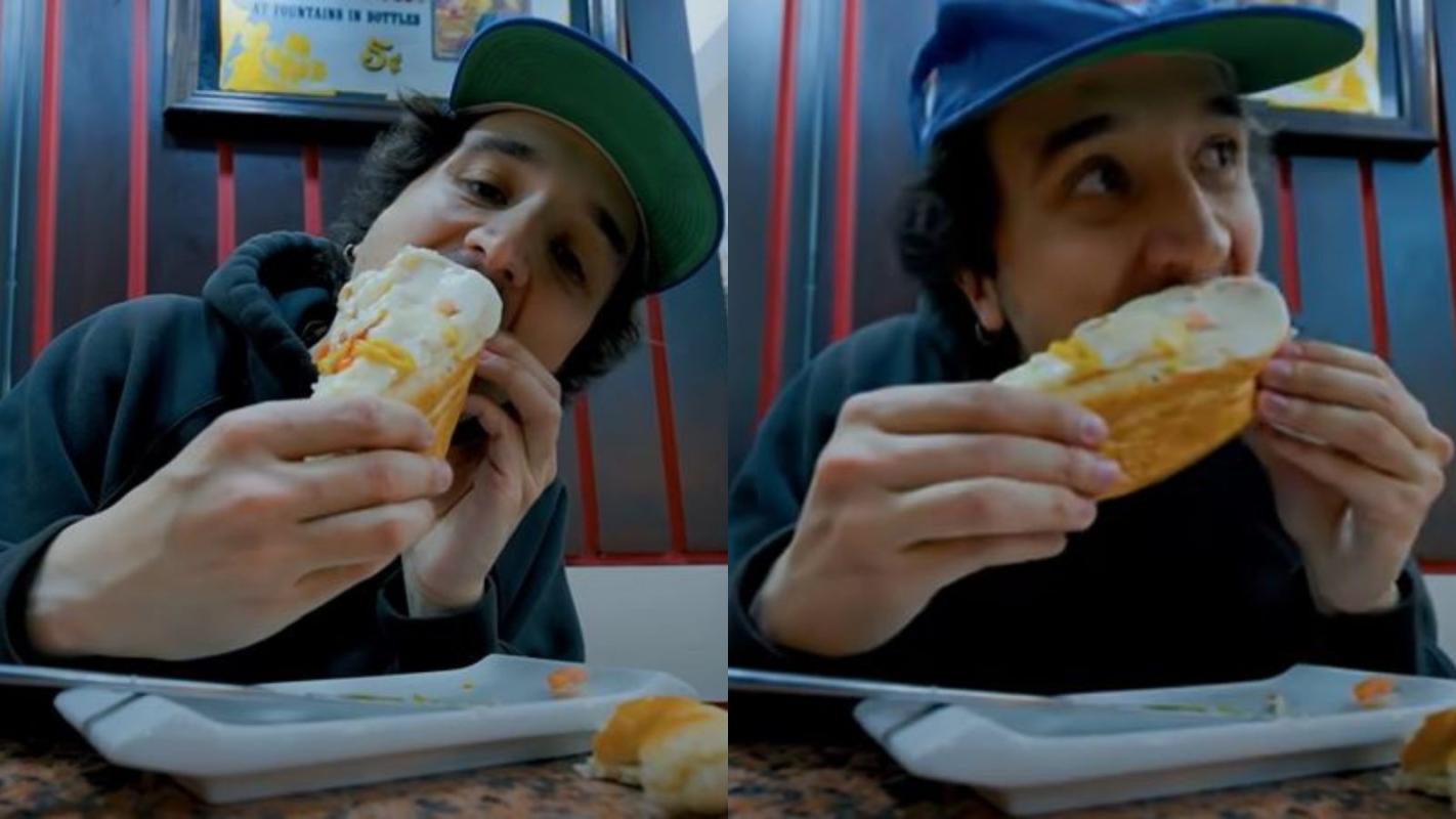 Pau Clavero es viral al probar completos en Chile | T13