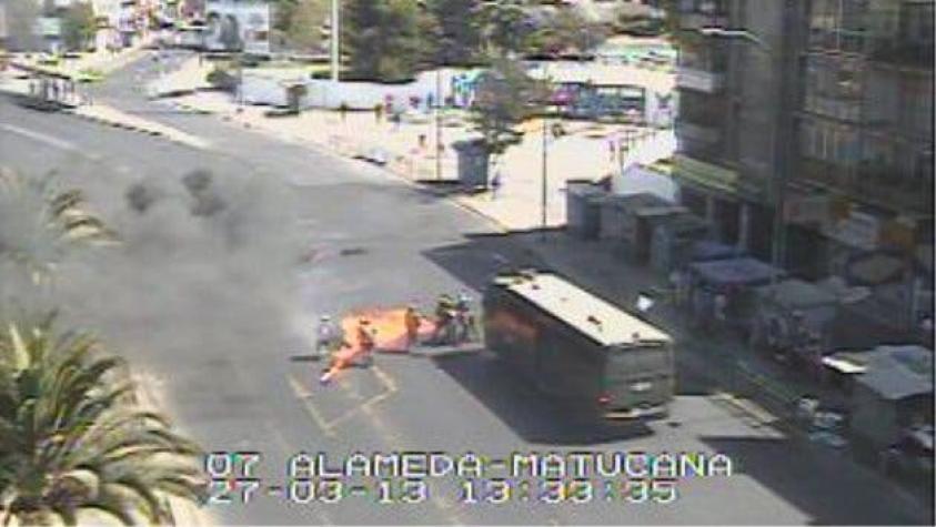 Controlan incidentes en frontis de la Usach | T13