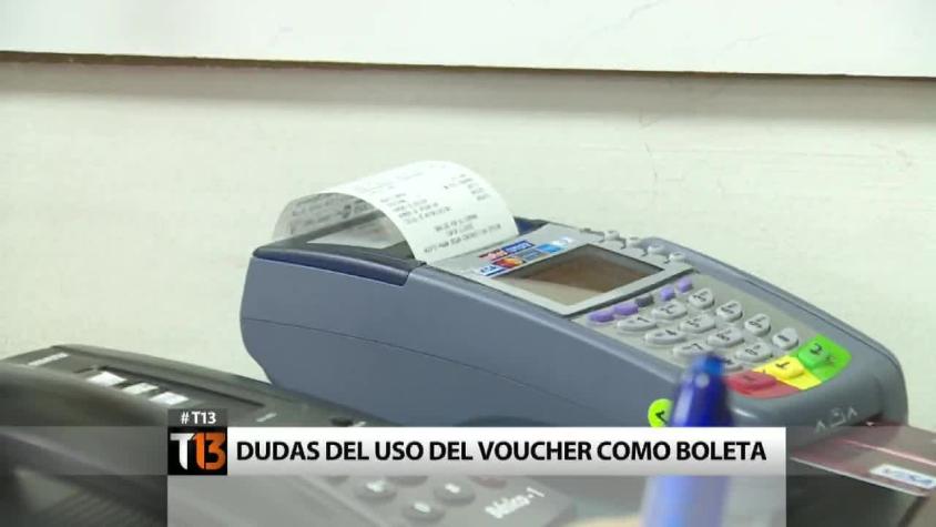 Estos son los problemas al usar el voucher como boleta | T13