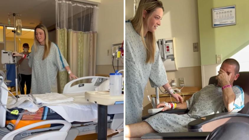 El momento en que Joven revela a su padre que le donó un riñón