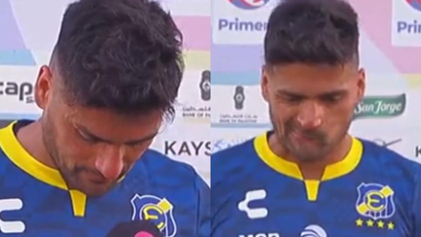 Felipe Campos recibió premio a la figura del partido y estalló en ...