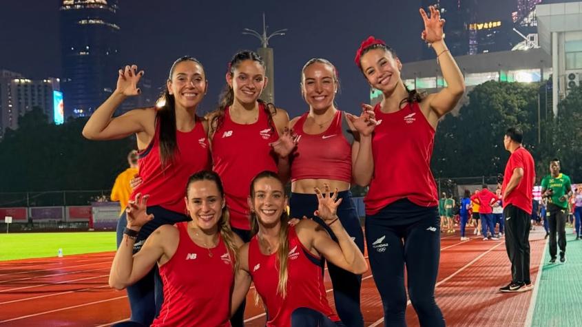 Las 'Pumas' lograron nuevo récord para Chile en posta femenina