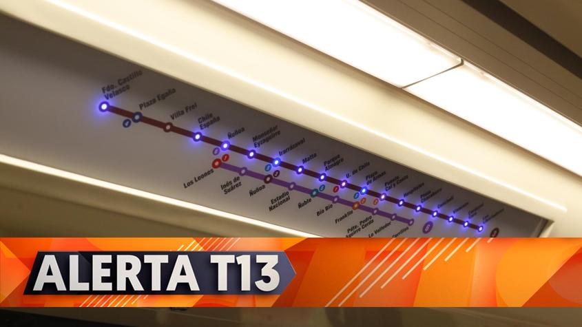 Metro de Santiago anunció servicio parcial en Línea 6 | T13